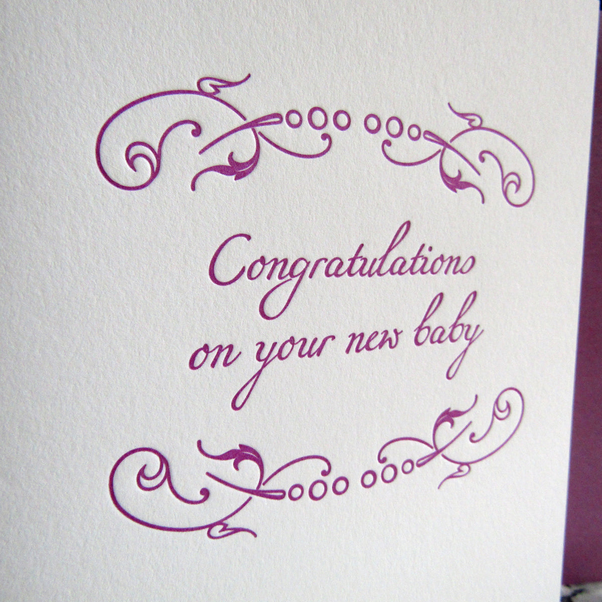 Congratulations - New Baby – inviting : letterpress boutique