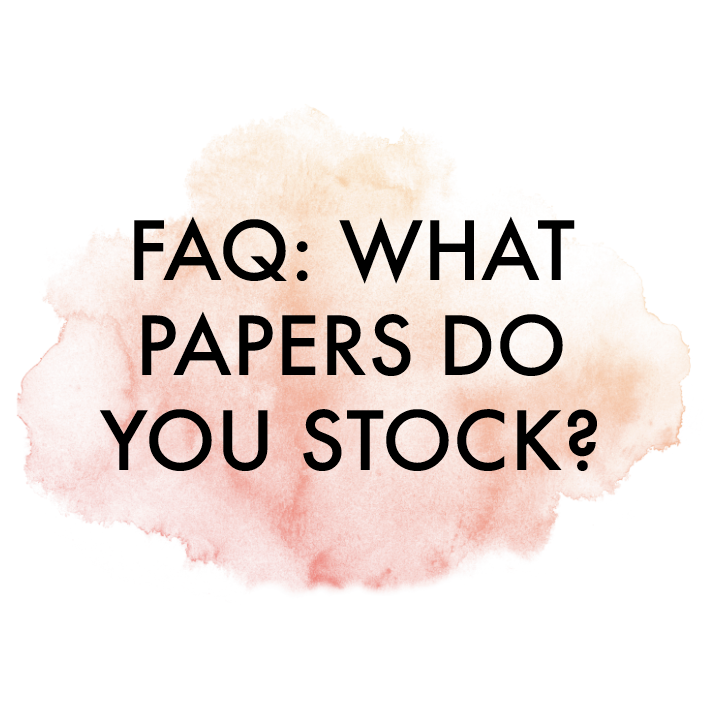 FAQ: What Papers Do You Stock? – inviting : letterpress boutique